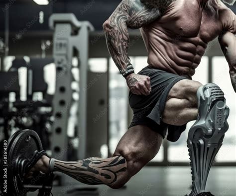 Bionic Limbs A Man With Bionic Prostheses Instead Of Legs