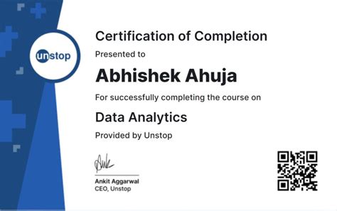Abhishek Ahuja On Linkedin I Have Officially Completed My Data