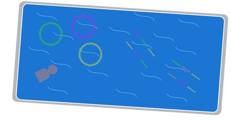 Underwater Obstacle Course Pool Playtime