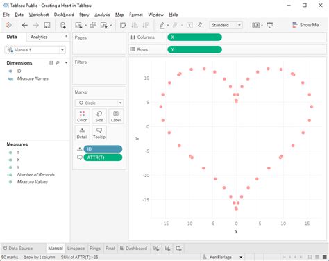 Creating A Heart In Tableau Ken Flerlage Analytics Data Visualization And Tableau