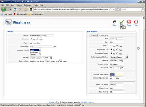 Joomla Ldap Authentications Plugin Window 2003 Server Active Directory Configuration
