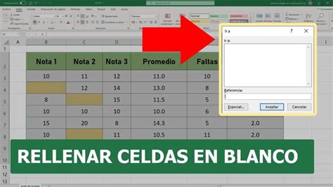 Cómo rellenar celdas en blanco en Excel Recursos Excel