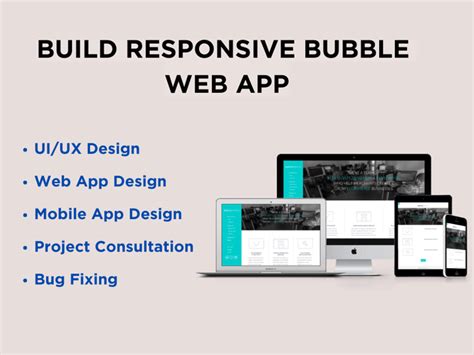 a responsive mvp web and mobile app built in and bubble