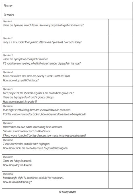 X Tables Problem Solving Studyladder Interactive Learning Games