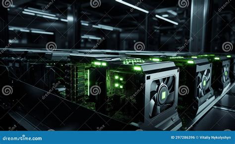 GPU In Data Center Stock Photo Image Of Database Network 297286396