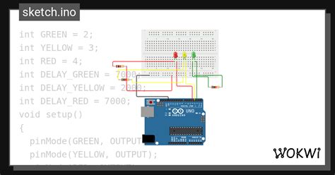 Traffic Light Wokwi ESP STM Arduino Simulator