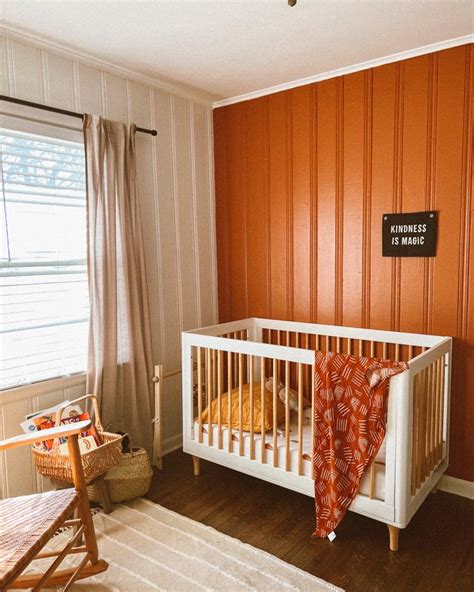 Cozy Rust Colored Boho Nursery