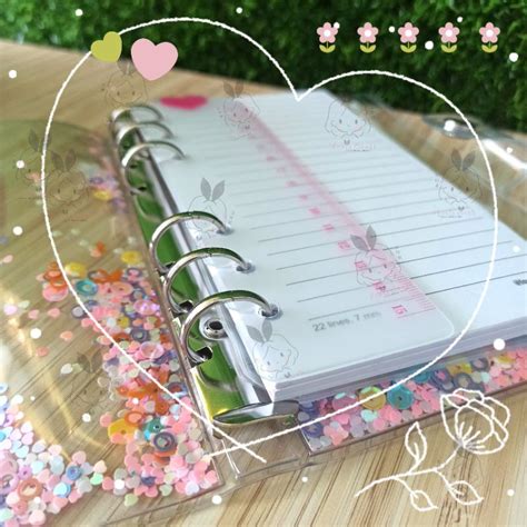 Jual Binder Sequins Daisy A6 Cute Lucu Cover Binder Mika Pvc Glitter