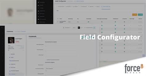 Force8 Coach Field Configurator Force8 Coach