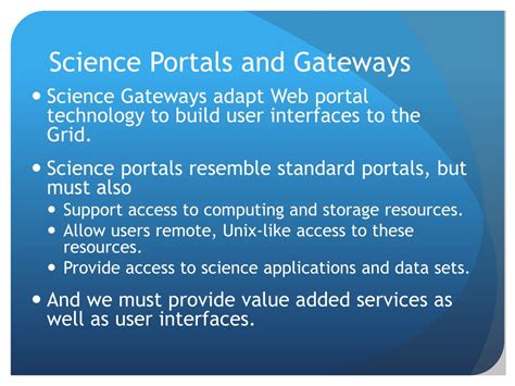 ppt building science gateways powerpoint presentation free download