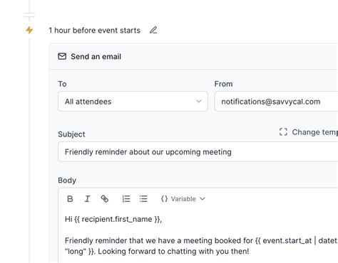 Workflows · Savvycal