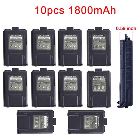 10pcs Baofeng Radio Walkie Talkie Uv 5r Battery 1800mah For Uv5r Uv 5re