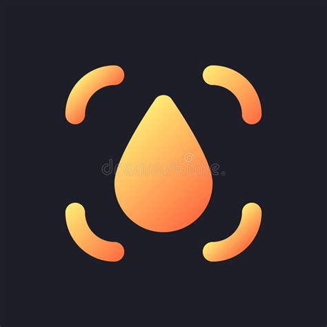 Blur Transition Orange Solid Gradient Ui Icon For Dark Theme Stock Vector Illustration Of