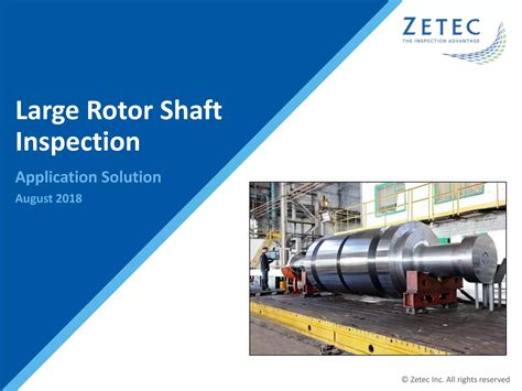 Solution Large Rotor Shaft Inspections Pptx Physics Science