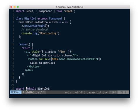 GitHub Rlaneyjr Mynight Owl Vim My Slightly Modified Version Of Haishanh Night Owl Vim