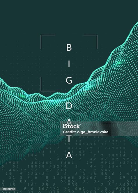 시각화 배경입니다 큰 데이터 인공 지능 깊은 학습 및 양자 컴퓨팅을 위한 기술 디자인 서식 파일에 대 한 공학에 대한 스톡 벡터