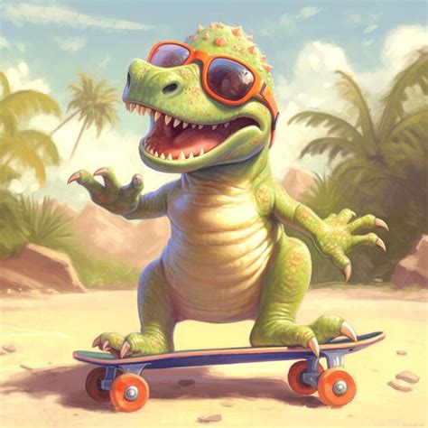Gráfico De Dinossauro Foto Premium