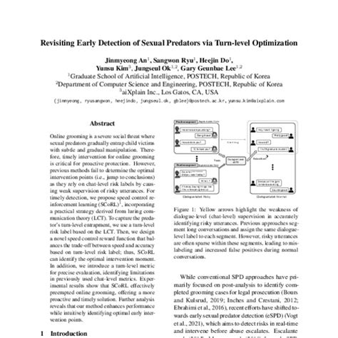 revisiting early detection of sexual predators via turn level optimization acl anthology