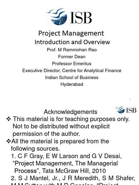 Project Management Introduction And Over Pdf Project Management