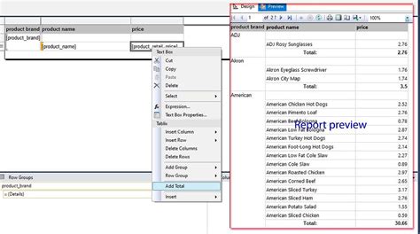Ssrs Iif Statement With Grouped And Summarized Data