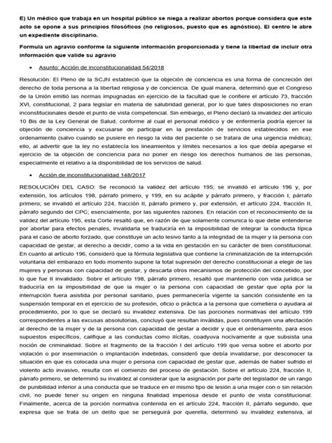 Actividad De Argumentacion Para Taller De Juicio De Amparo Pdf