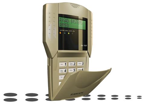 LCD Alarm Keypad Metallic AV707G Alarm Security Systems By Av Gad
