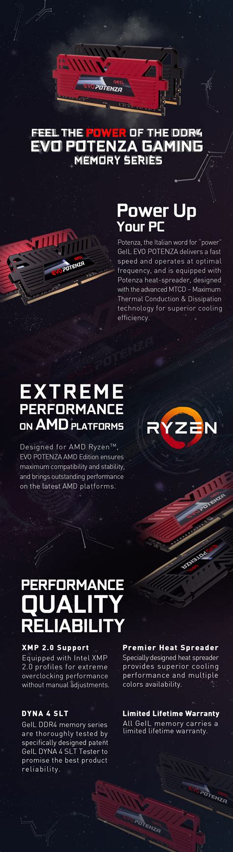 GeIL GB X GB GPR GB C BDC EVO POTENZA MHz Desktop DDR RAM Red Umart Com Au