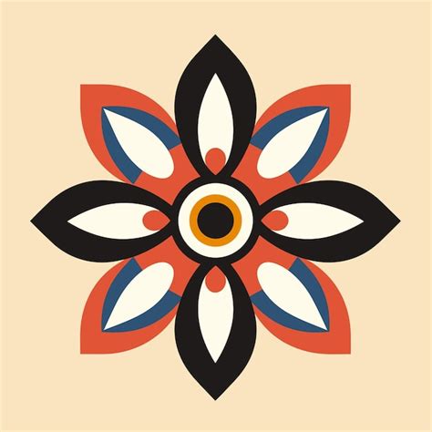 premium vector seamless colorful single flower pattern