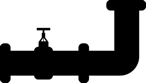 Icon Of Pipeline With Valve In Flat Style 24832605 Vector Art At Vecteezy