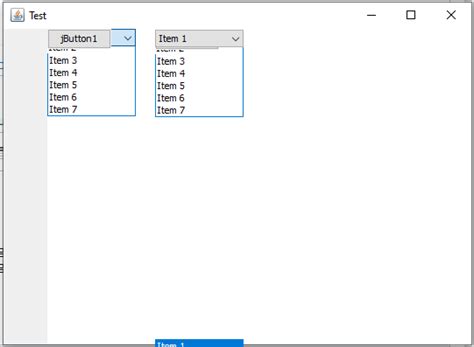 Java Swing Render Bug When ComboBox Menu Is Displayed Outside The Window Stack Overflow