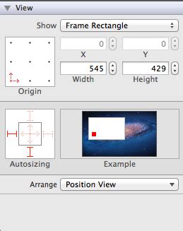 Xcode The Autosizing Property Setting For Nsview Is Missing Stack Overflow