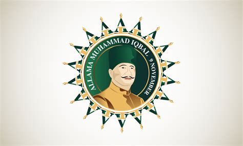 Iqbal Day With Beautiful Pattern Logo Design 21683826 Vector Art At