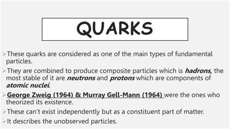 2 Types Of Fundamental Particlepptx Chemistry Science