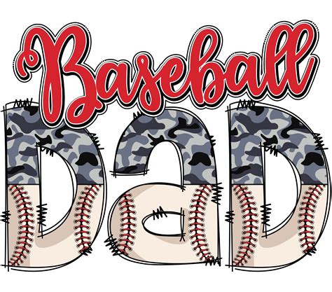 Baseball Dad Design Dtf Ready To Press Dtf Dallas