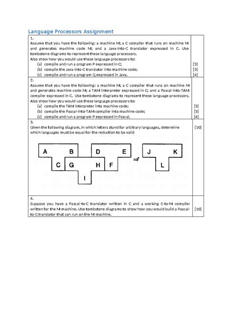 language processors assignment assume that you have the following a