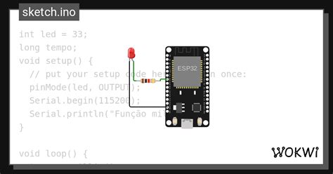 Pisca Led Delay X Millis Wokwi Esp32 Stm32 Arduino Simulator