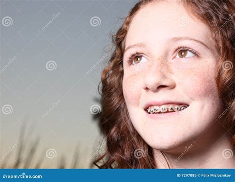 Headshot Smile Stock Image Image Of Attractive Joyful 7297085