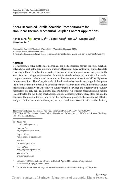 shear decoupled parallel scalable preconditioners for nonlinear thermo
