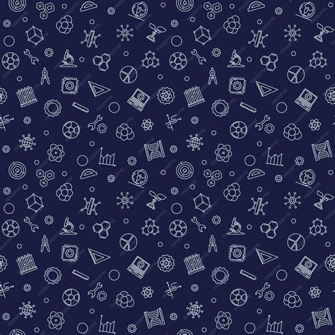 Premium Vector Stem Science Technology Engineering And Math Vector Seamless Pattern