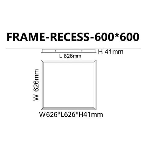 Recessed Panel Frame 600mm X 600mm White Steel Frame Recess 60060