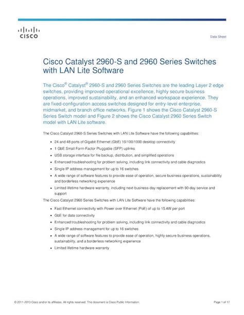 PDF Cisco Catalyst Datasheet DOKUMEN TIPS