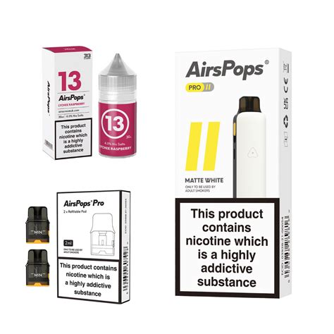 Airscream Airspops Pro Ii Pro Refillable Pod And 30ml Lychee Raspberry Liquid Shop Today Get It
