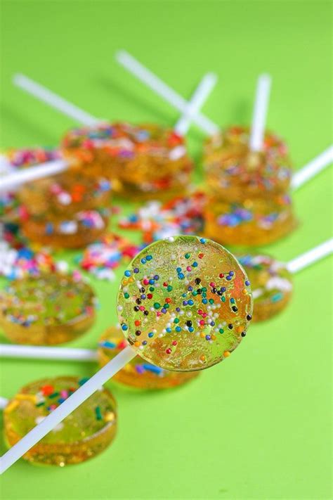 Homemade Lollipops Recipe Sprinkle Lollipops Tutorial Recipe