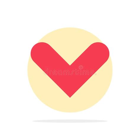 Arrow Arrows Direction Down Abstract Circle Background Flat Color