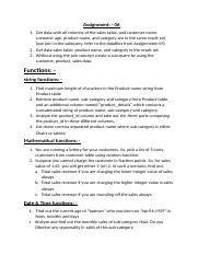 Sql Docx Assignment Get Data With All Columns Of The Sales Table And Customer Name