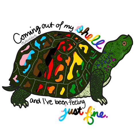 Pride Turtle Lgbt Sticker Art By Jessica Beroldi