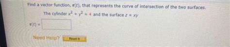 solved find a vector function r t that represents the