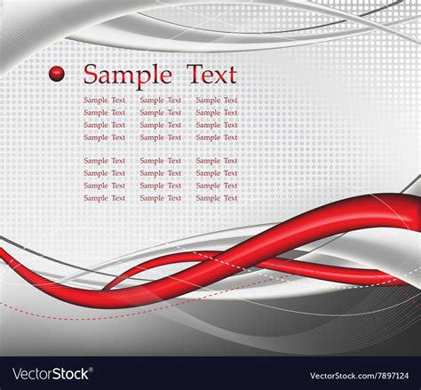 Red Tech Abstract Background Royalty Free Vector Image