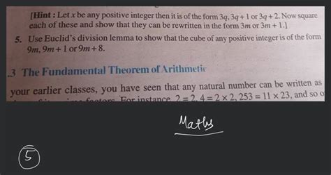[hint let x be any positive integer then it is of the form 3q 3q 1 or 3