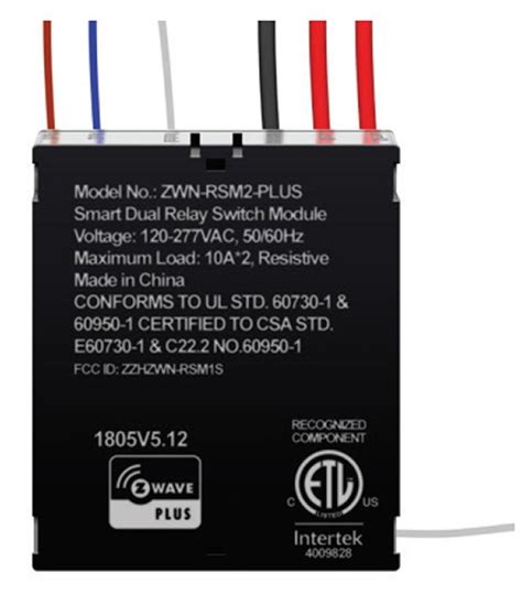 Enerlites Zwn Rsm2 Plus Bk 20a Relay Switch Module Buyrite Electric